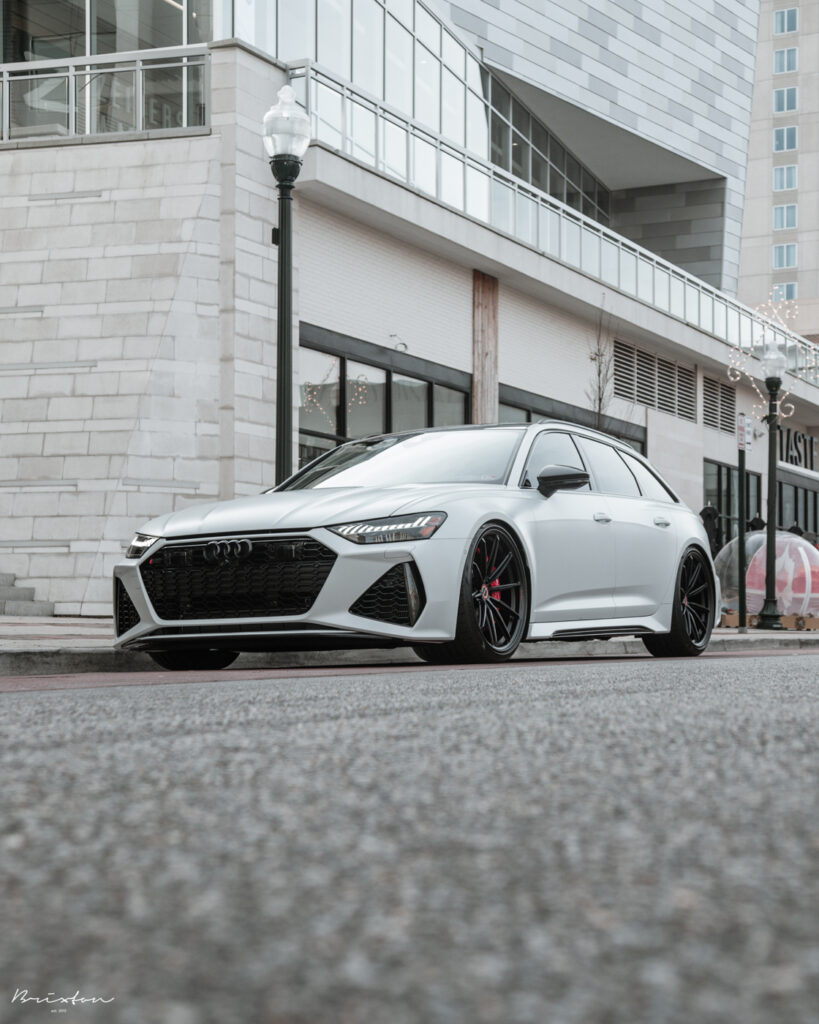 White Audi RS6 Avant - Brixton Forged™