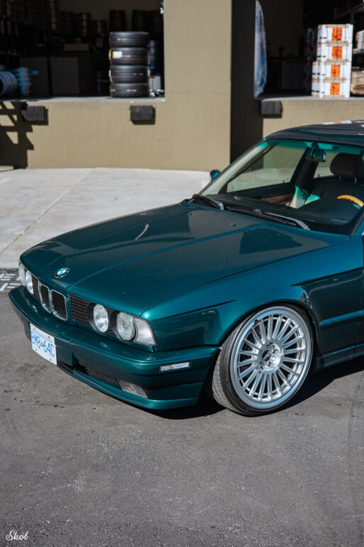 Green BMW 535i E34 - Brixton Forged™