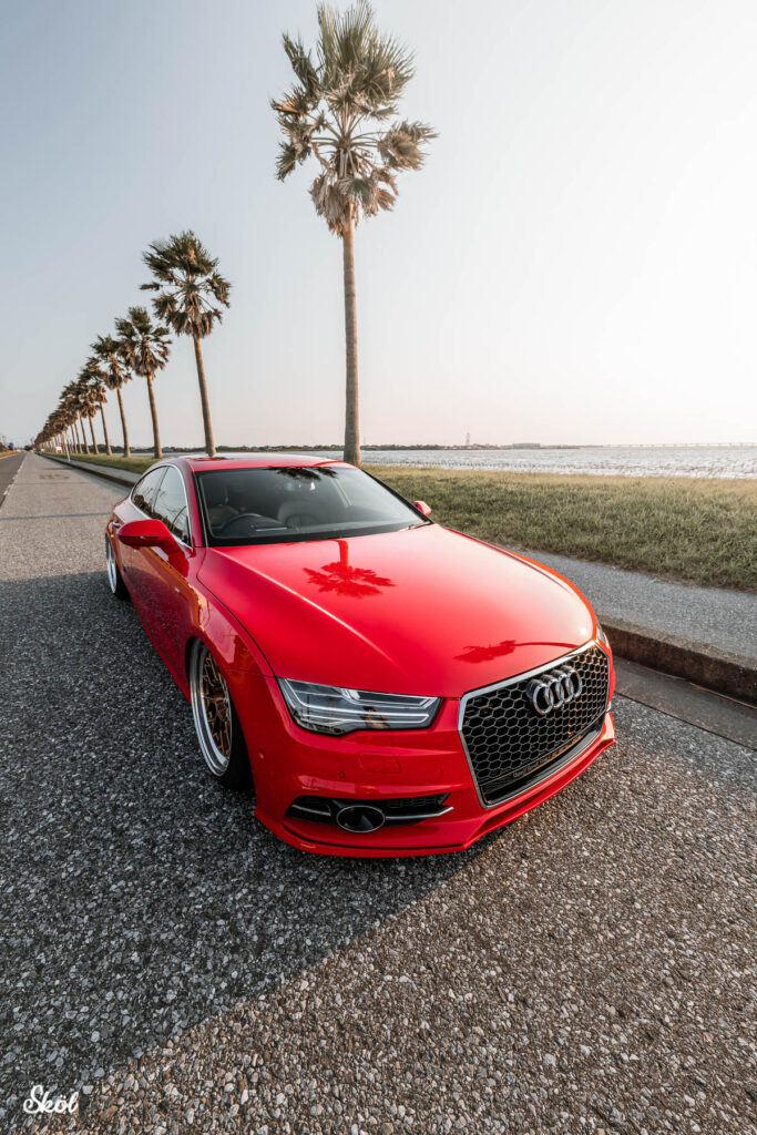 Red Audi A7 - Brixton Forged™