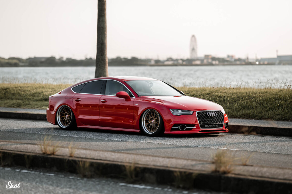Red Audi A7 - Brixton Forged™