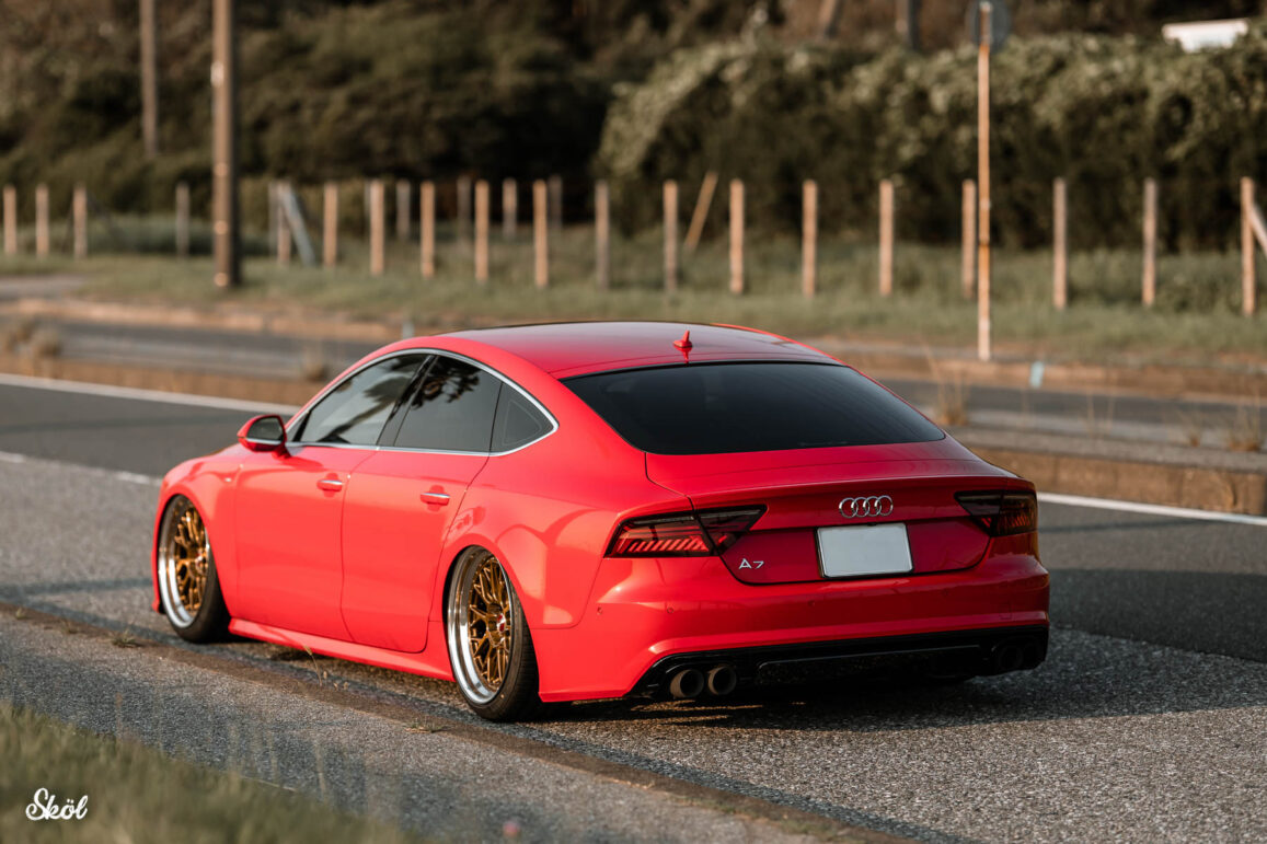 Red Audi A7 - Brixton Forged™