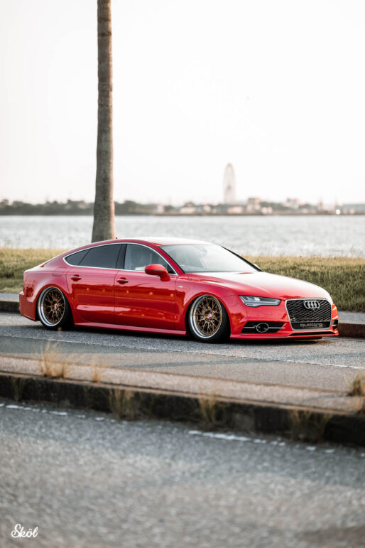 Red Audi A7 - Brixton Forged™