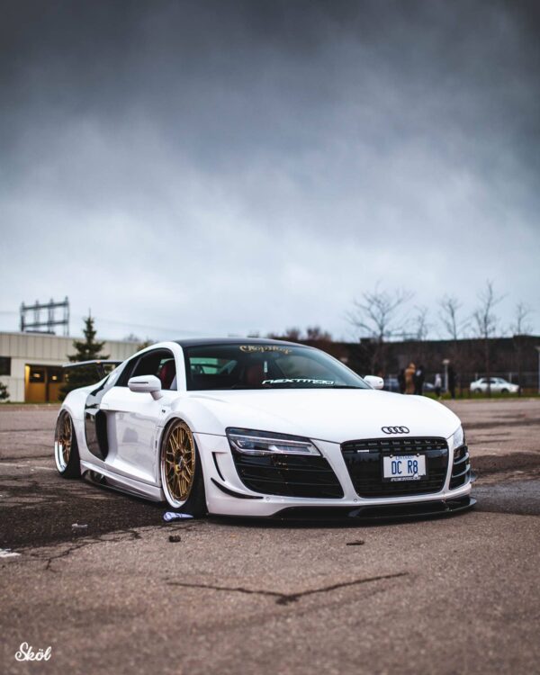 White Bagged Audi R8 - Brixton Forged™
