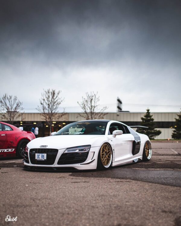 White Bagged Audi R8 - Brixton Forged™