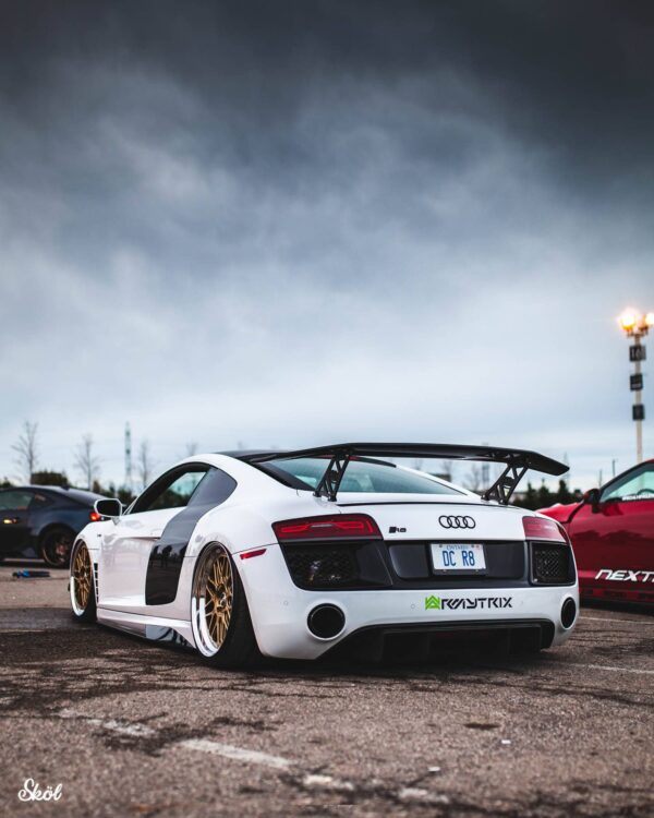 White Bagged Audi R8 - Brixton Forged™