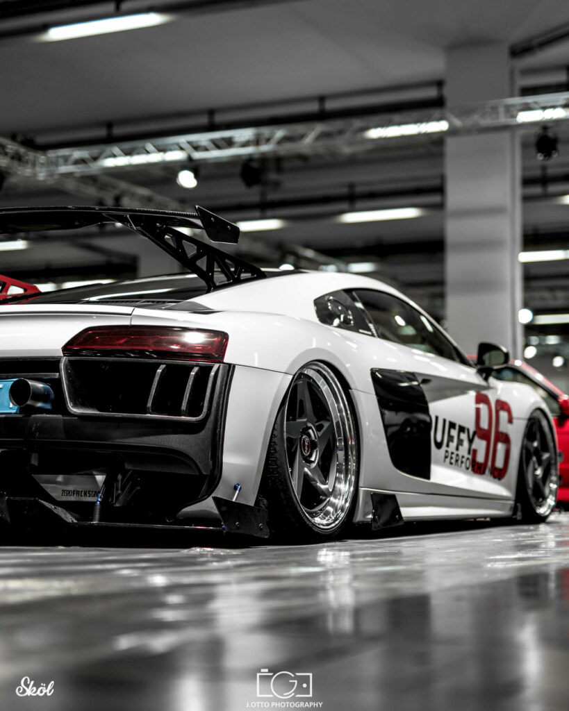 White Bagged Audi R8 - Brixton Forged™