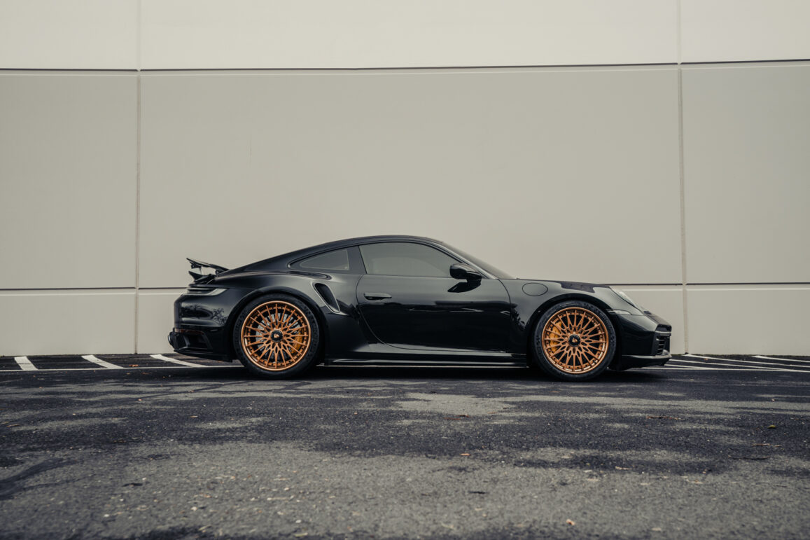 Black Porsche 992 Turbo S - Brixton Forged™