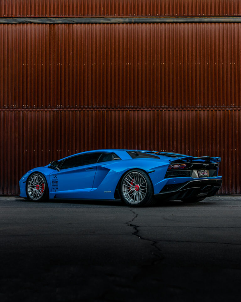 Blue Lamborghini Aventador - Brixton Forged™