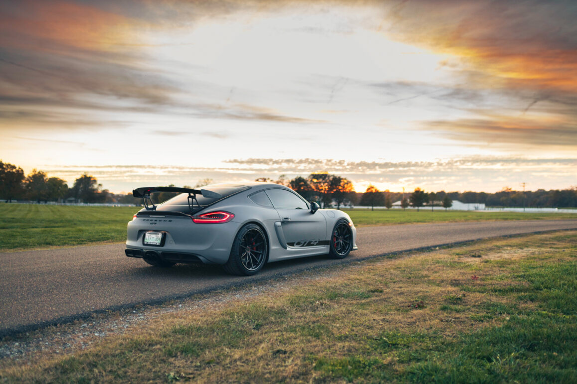 Grey Porsche GT4 - Brixton Forged™