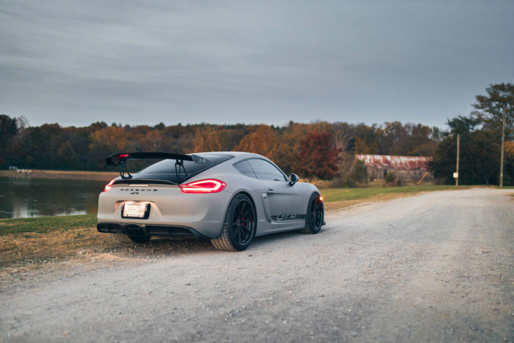 Grey Porsche GT4 - Brixton Forged™