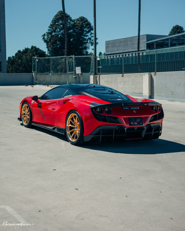 Red Ferrari F8 Tributo - Brixton Forged™