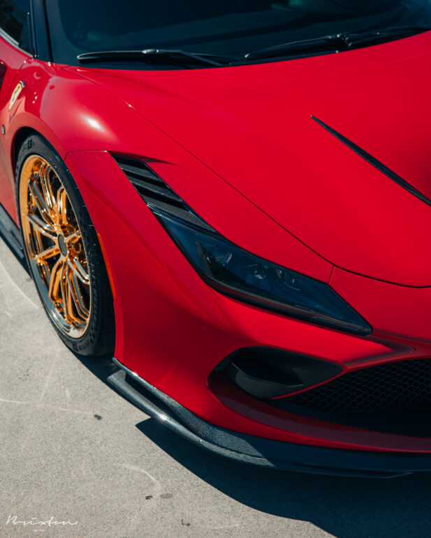 Red Ferrari F8 Tributo - Brixton Forged™