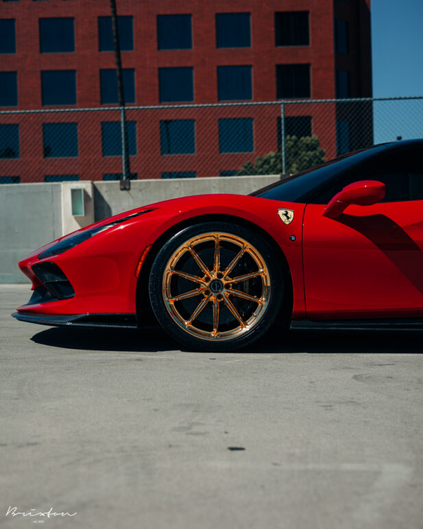 Red Ferrari F8 Tributo - Brixton Forged™
