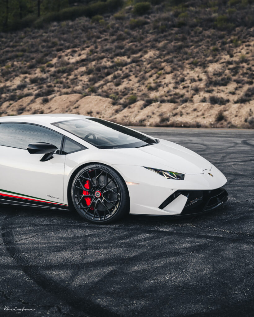 White Lamborghini Huracan - Brixton Forged™