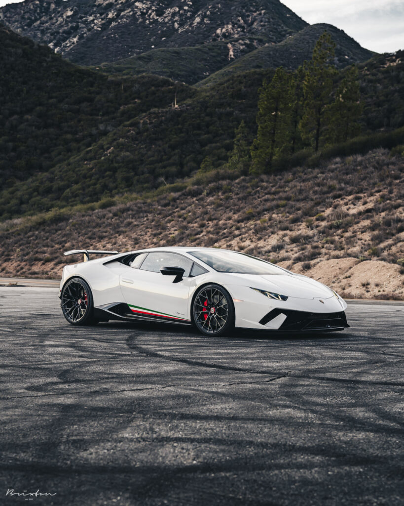 White Lamborghini Huracan - Brixton Forged™