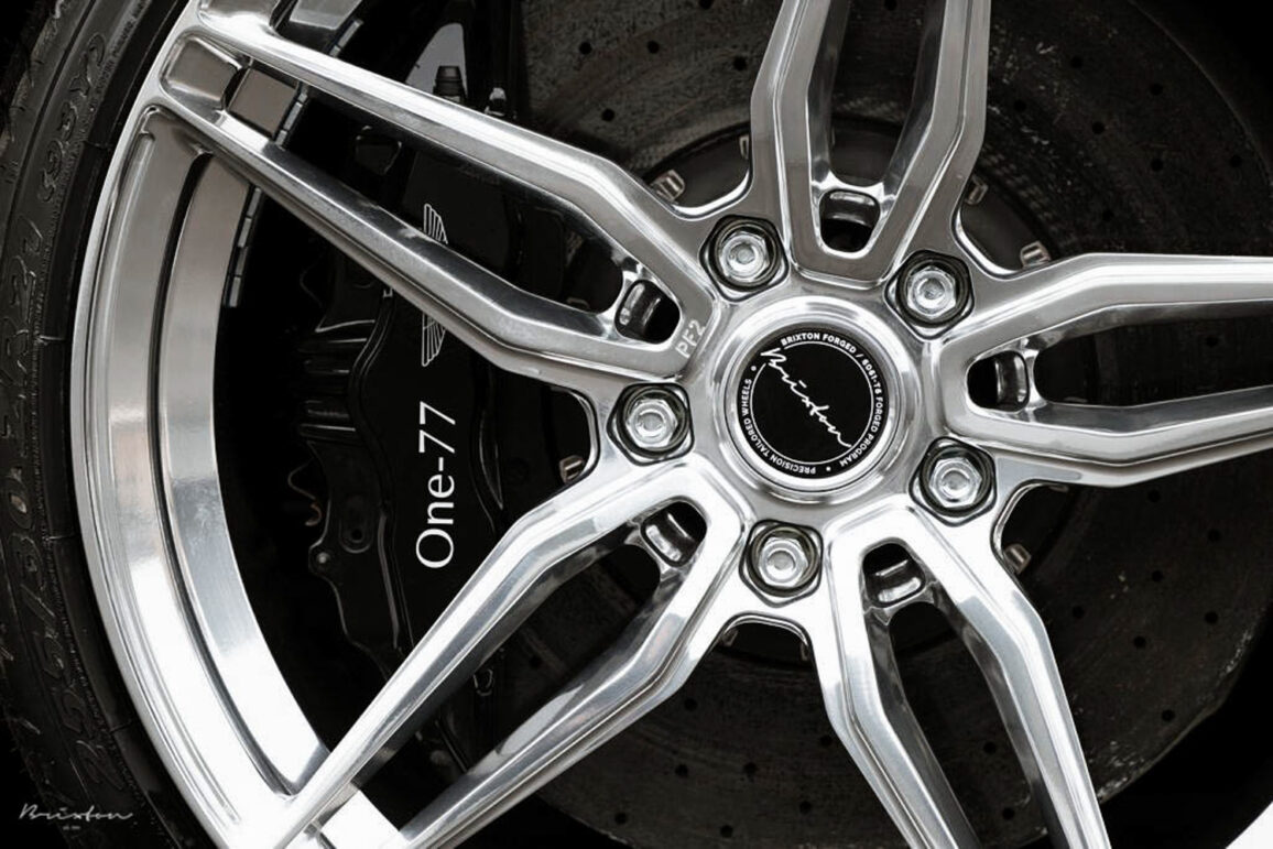 Silver Aston Martin One-77 - Brixton Forged™