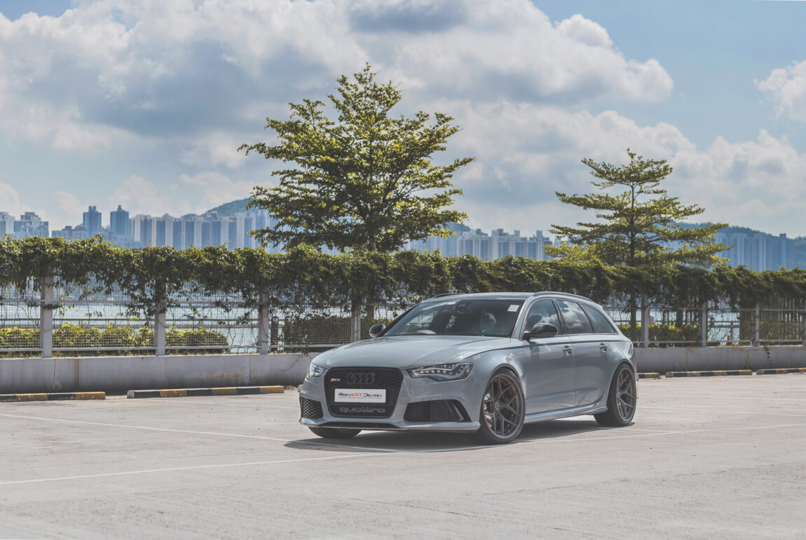 Grey Audi RS6 Avant - Brixton Forged™