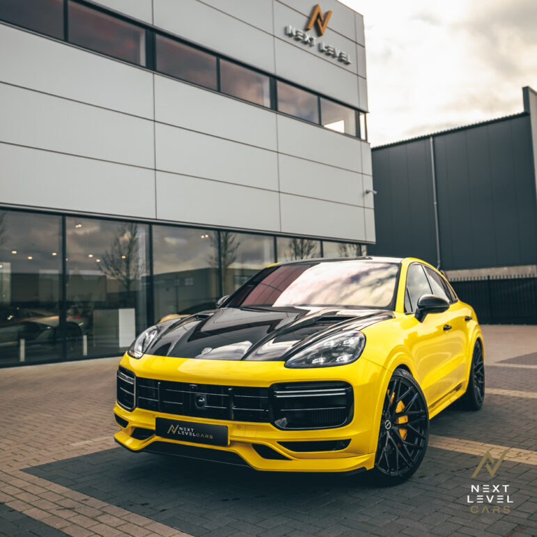 Yellow Porsche Cayenne Turbo GT - Brixton Forged™