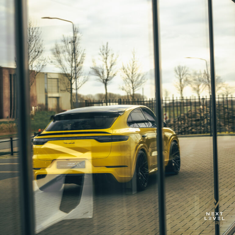 Yellow Porsche Cayenne Turbo GT - Brixton Forged™