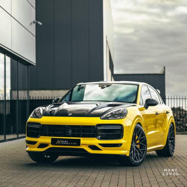 Yellow Porsche Cayenne Turbo GT - Brixton Forged™