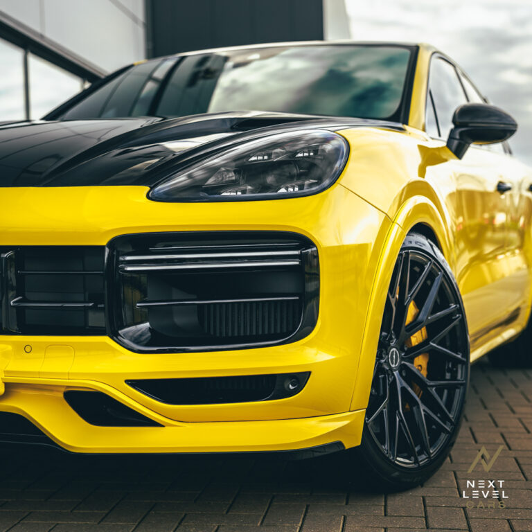 Yellow Porsche Cayenne Turbo GT - Brixton Forged™
