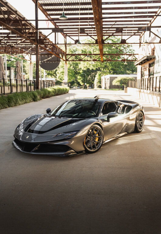 Grey Ferrari SF90 Stradale - Brixton Forged™