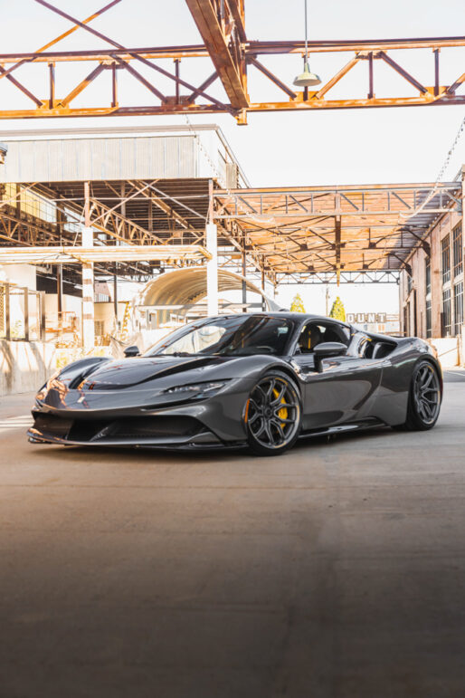 Grey Ferrari SF90 Stradale - Brixton Forged™