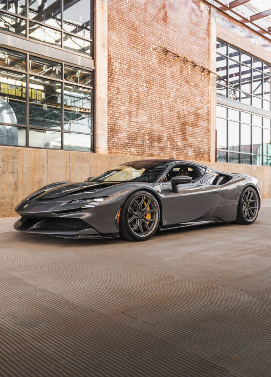 Grey Ferrari SF90 Stradale - Brixton Forged™
