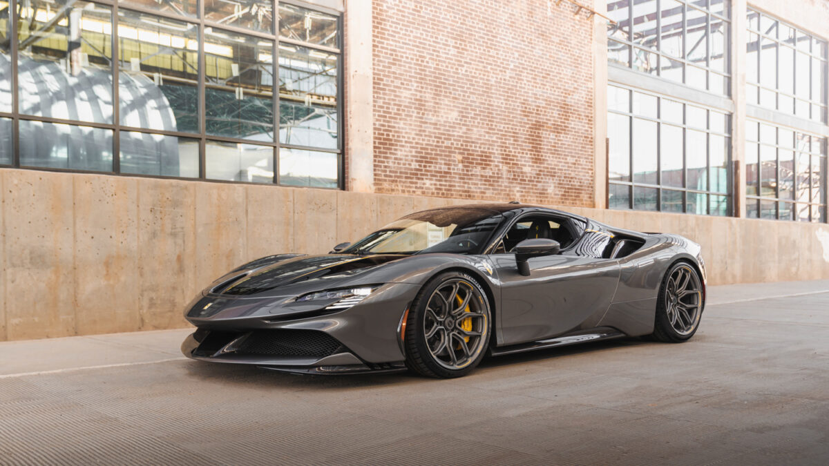 Grey Ferrari SF90 Stradale - Brixton Forged™