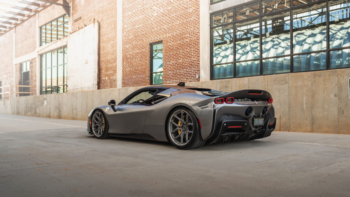 Grey Ferrari SF90 Stradale - Brixton Forged™