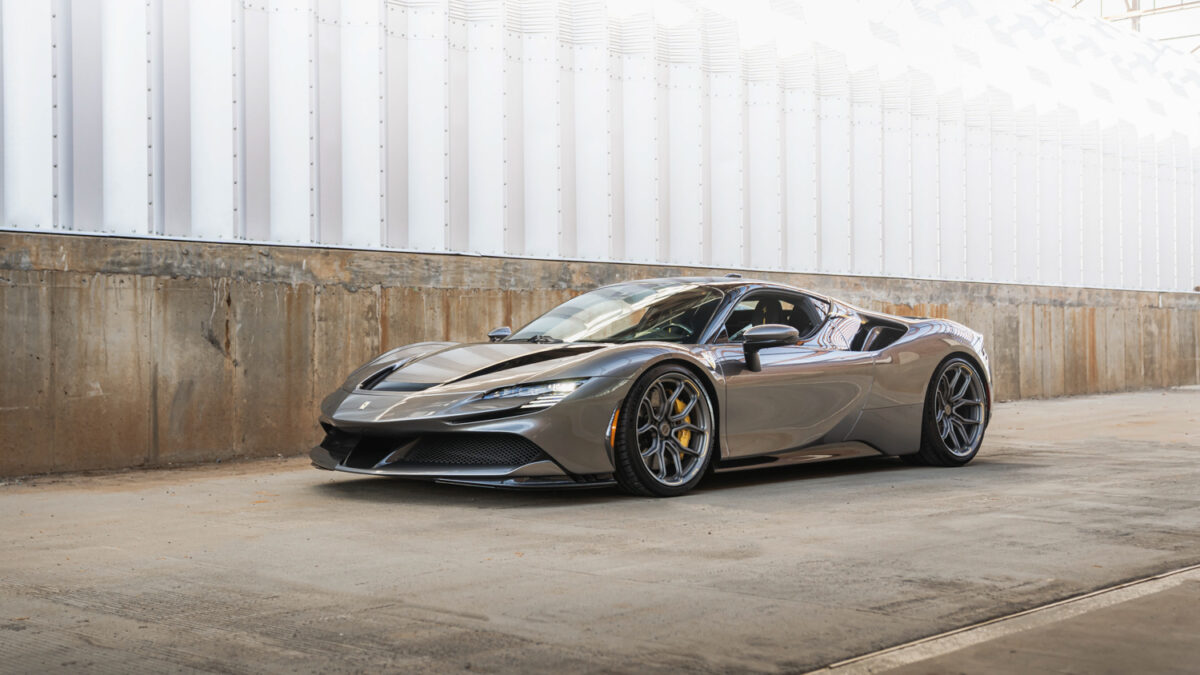 Grey Ferrari SF90 Stradale - Brixton Forged™