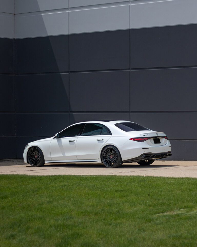 White Mercedes Benz S580 - Brixton Forged™