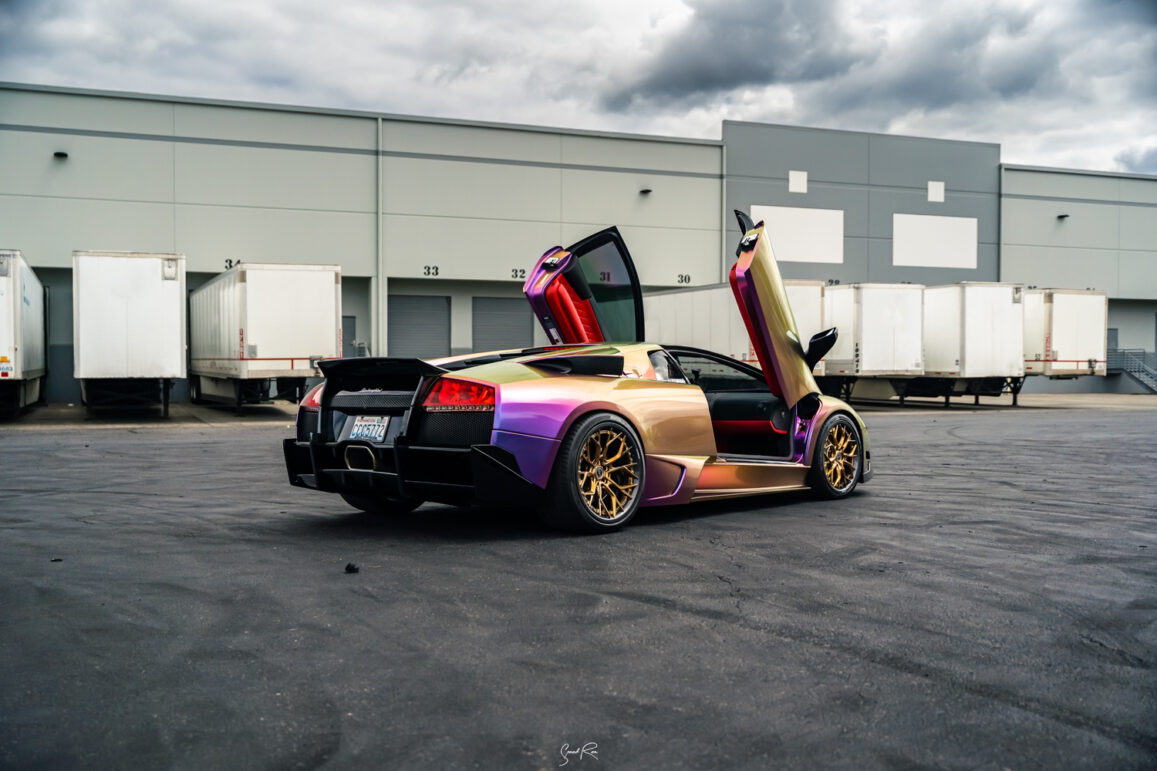 Celestial Unicorn wrapped Lamborghini Murciélago - Brixton Forged™