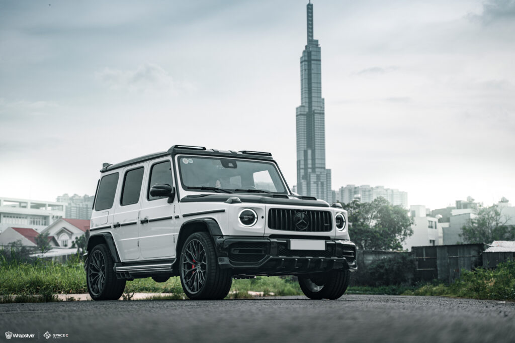 White Mercedes Benz G63 AMG - Brixton Forged™