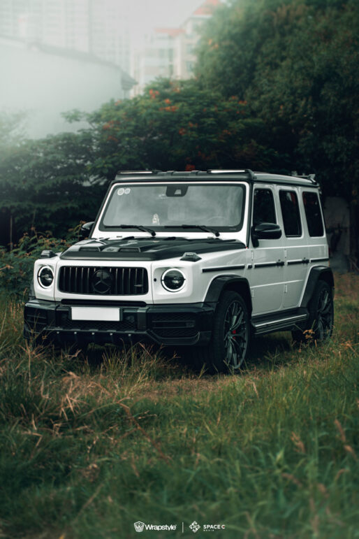 White Mercedes Benz G63 AMG - Brixton Forged™