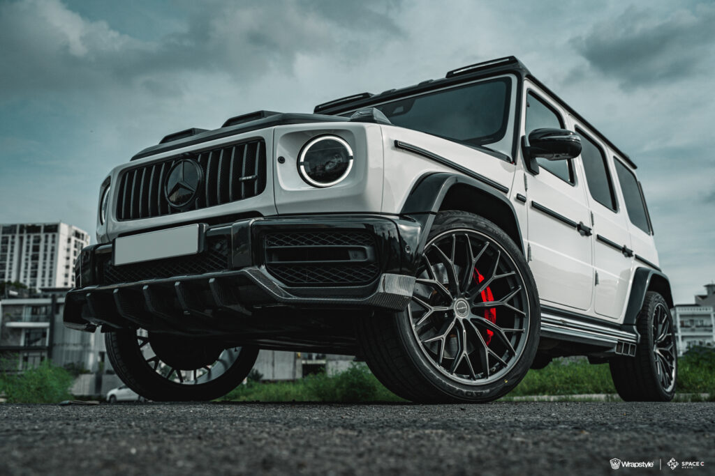 White Mercedes Benz G63 AMG - Brixton Forged™