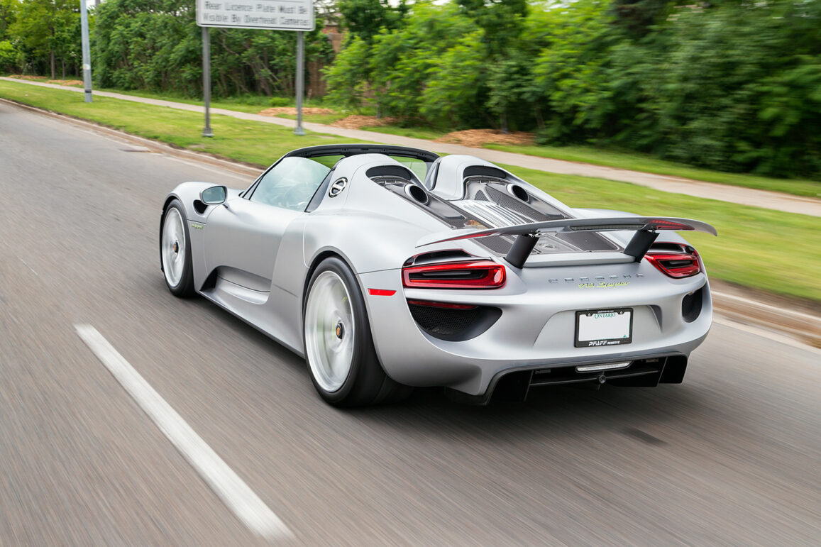 Silver Porsche 918 Spyder - Brixton Forged™