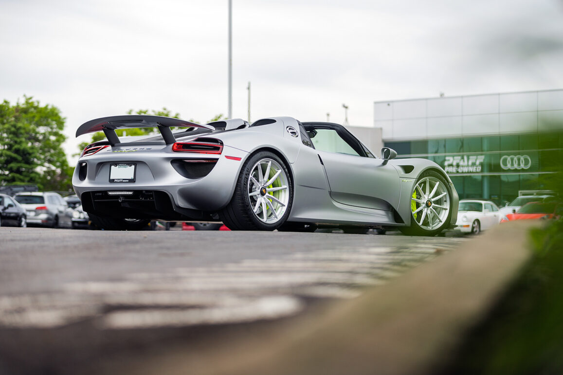 Silver Porsche 918 Spyder - Brixton Forged™