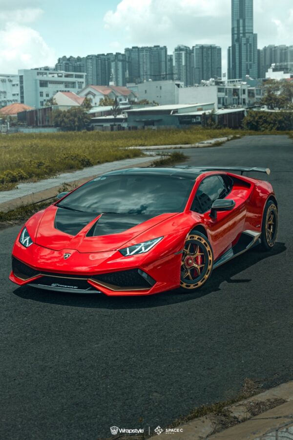 Red Lamborghini Huracan - Brixton Forged™
