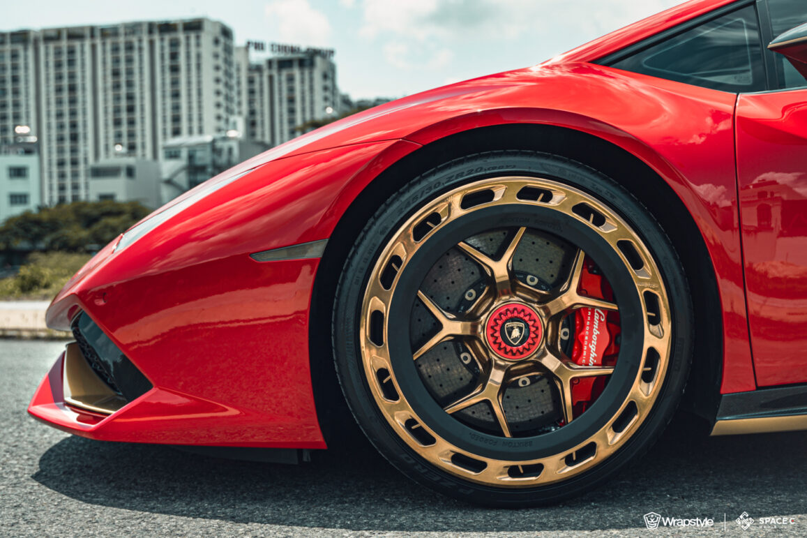 Red Lamborghini Huracan - Brixton Forged™