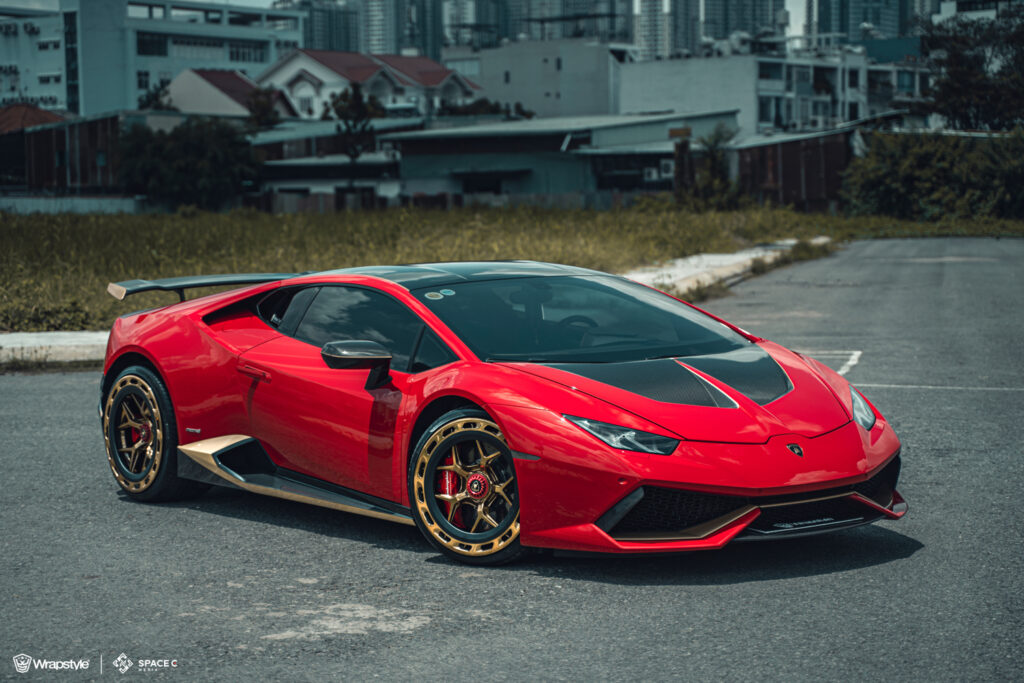Red Lamborghini Huracan - Brixton Forged™