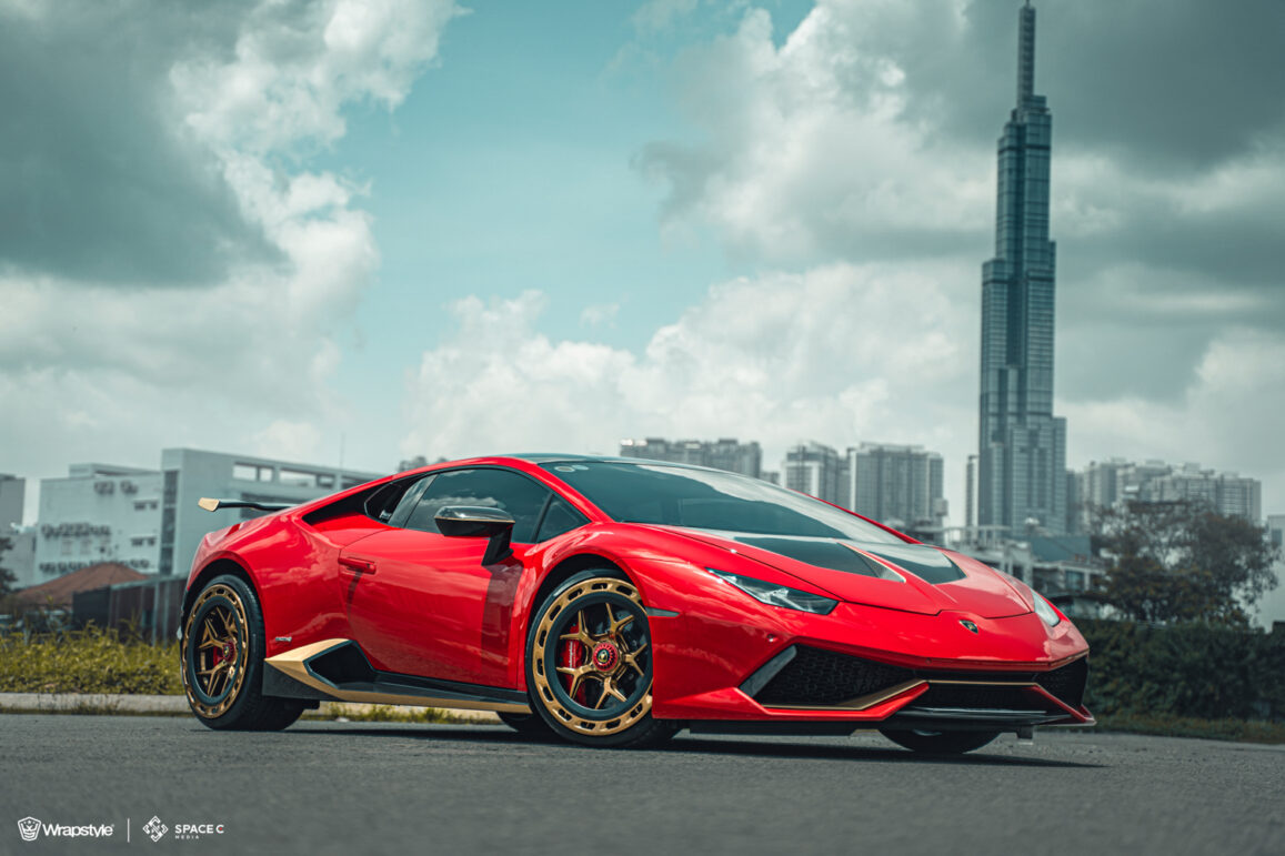 Red Lamborghini Huracan - Brixton Forged™