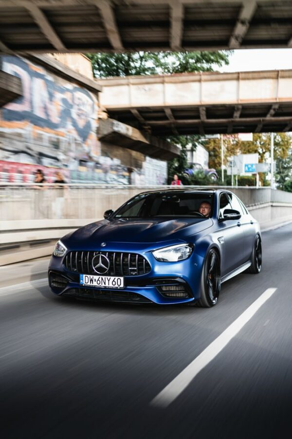 Blue Mercedes Benz E63S - Brixton Forged™