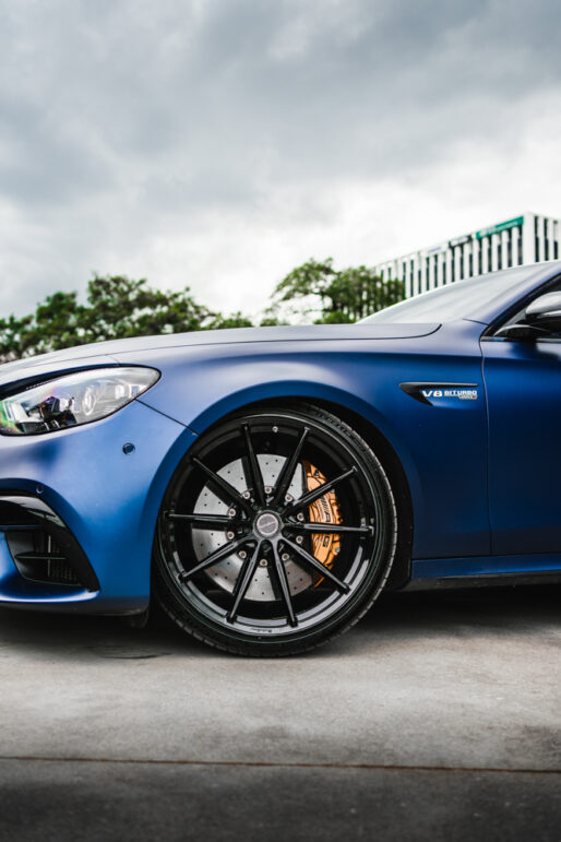 Blue Mercedes Benz E63S - Brixton Forged™