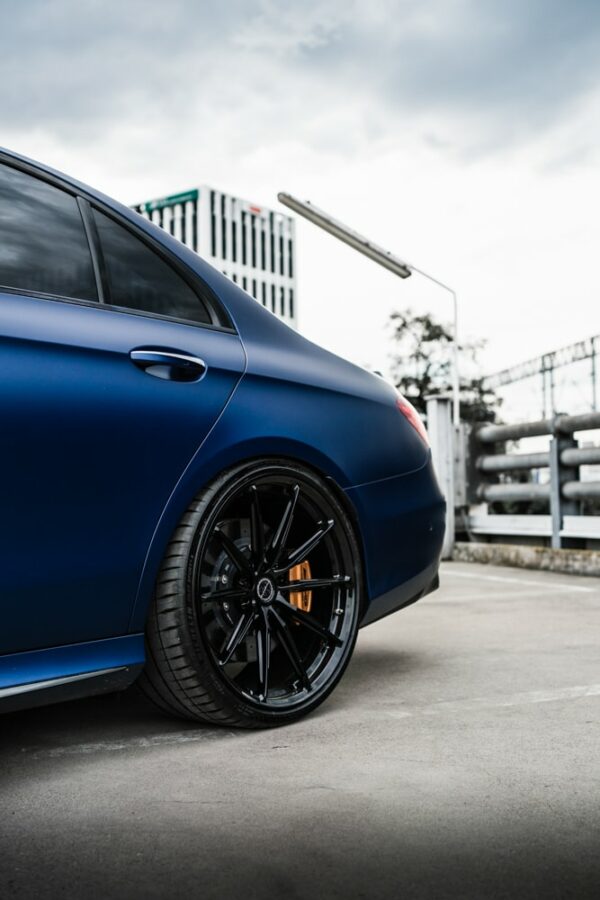 Blue Mercedes Benz E63S - Brixton Forged™