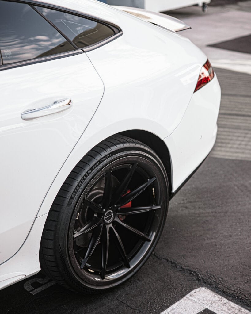 White Mercedes Benz AMG GT - Brixton Forged™