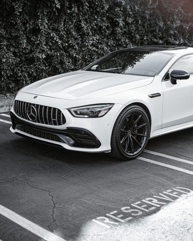 White Mercedes Benz AMG GT - Brixton Forged™