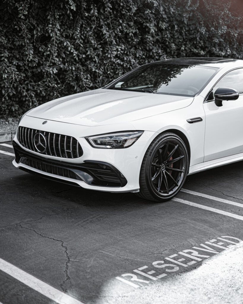 White Mercedes Benz AMG GT - Brixton Forged™