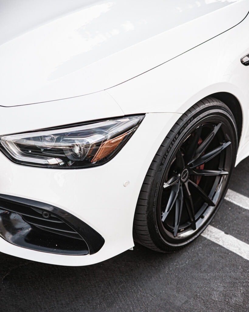 White Mercedes Benz AMG GT - Brixton Forged™