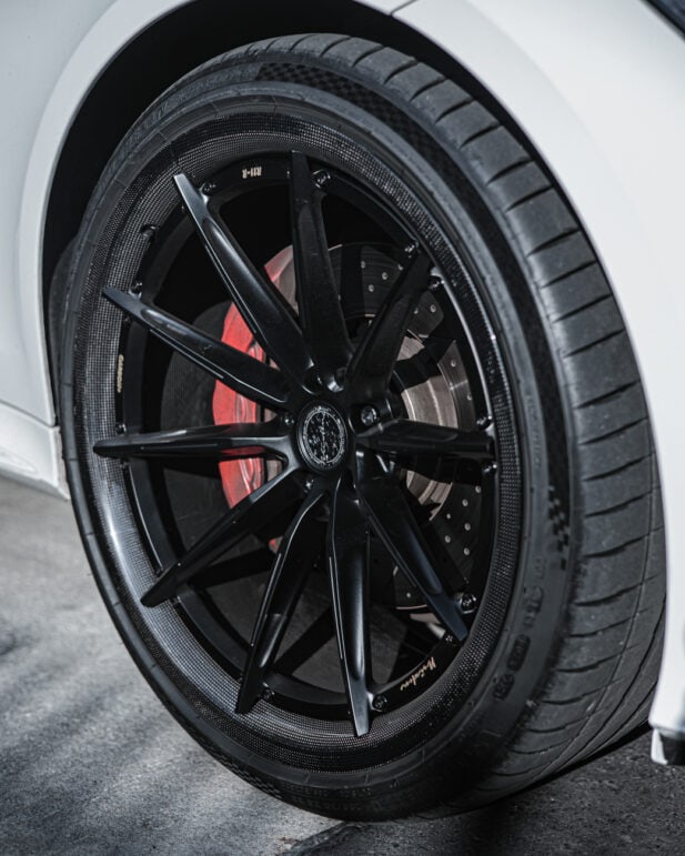 White Mercedes Benz AMG GT - Brixton Forged™